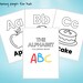Alphabet Printable, Upper and Lower Case Letters, ABC Coloring Pages ...
