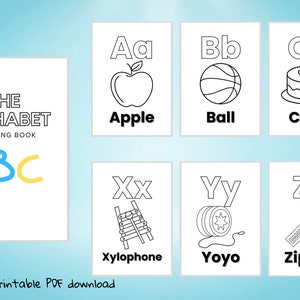 Alphabet Printable, Upper and Lower Case Letters, ABC Coloring Pages ...