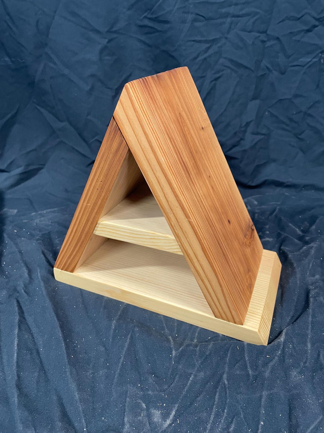 Solid Wood Book Stand With Shelves - Etsy