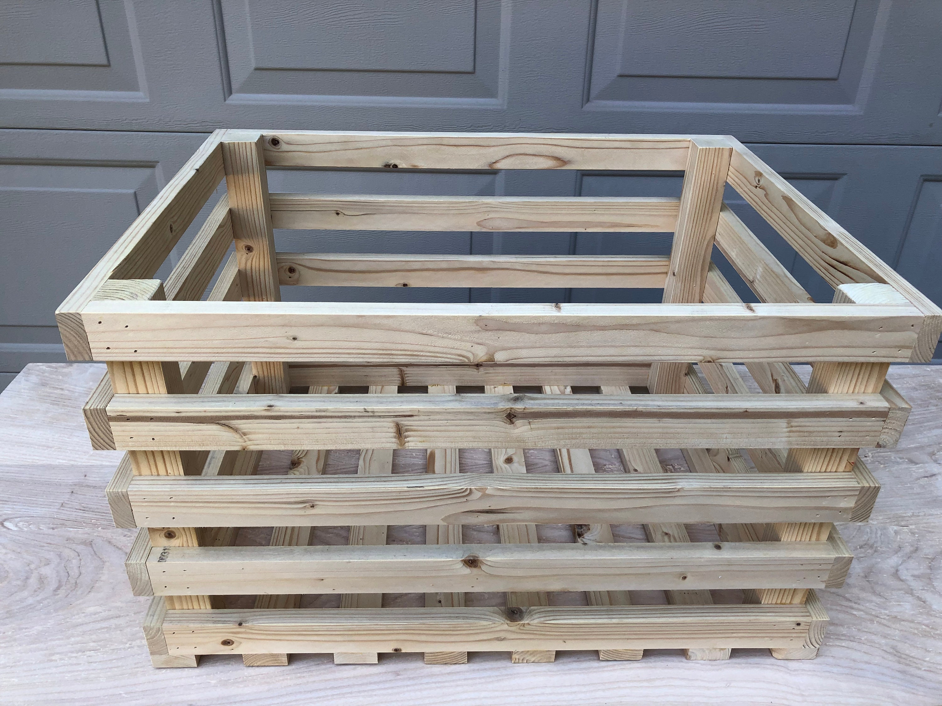 Large Wooden Crate - Etsy