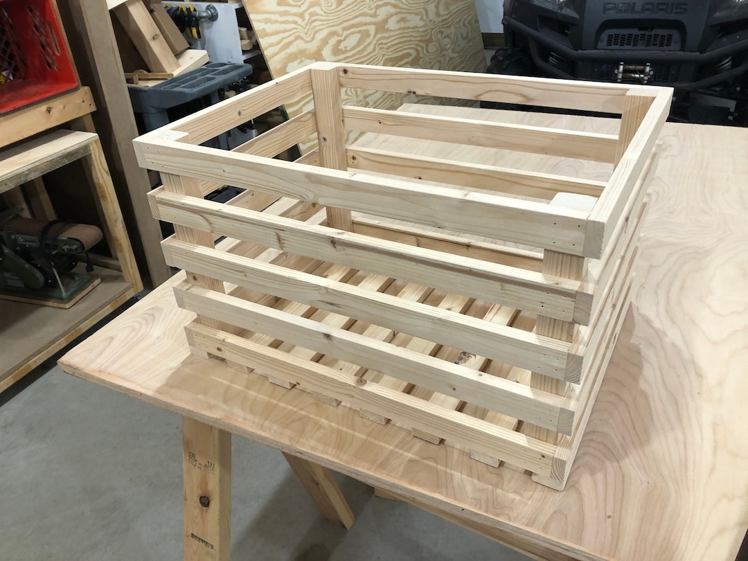 Large Wooden Crate - Etsy