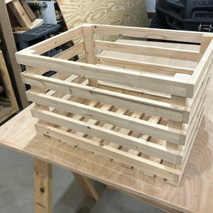 Wooden Crate 18 Inch - Etsy