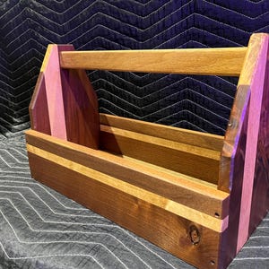 Black Walnut and Maple Wooden Tool Box GREAT QUALITY - Etsy