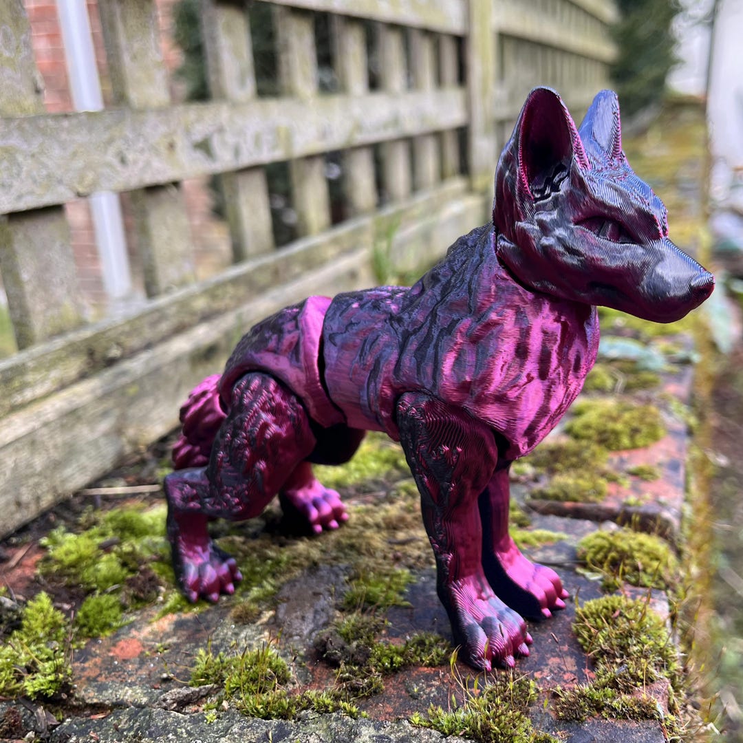 3D Printed Flexi Wolf Toy: Fantasy Collectible Gift Halloween Figure - Etsy