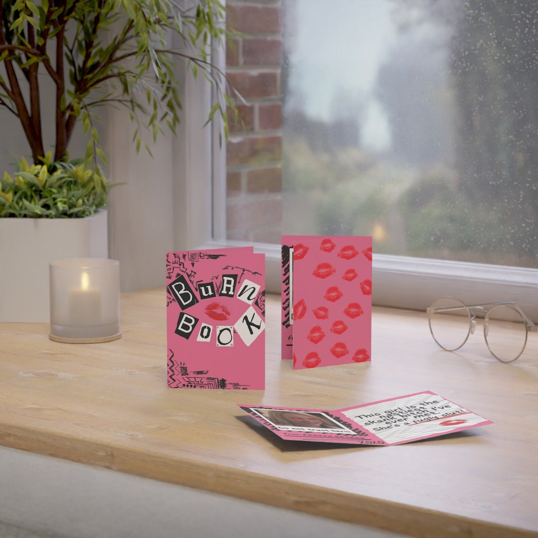Personalised Burn Book Gift Card, Mean Girls Card, Birtday Gift Card ...