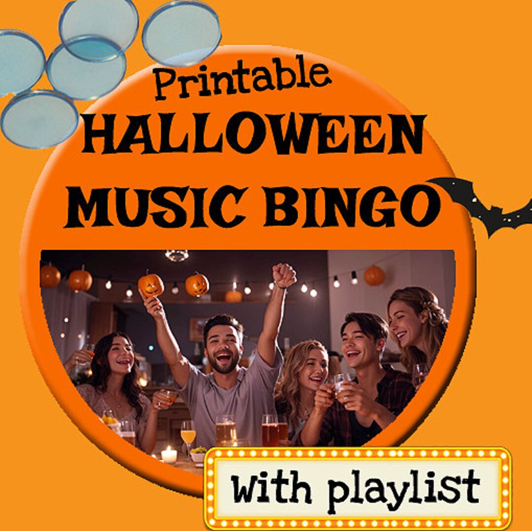 Halloween Music Bingo : Printable - Etsy