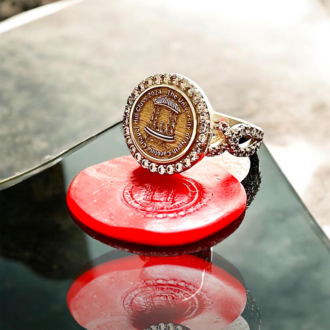 Personalized Sterling Silver Signet Ring: UNC Chapel Hill, Family Crest ...