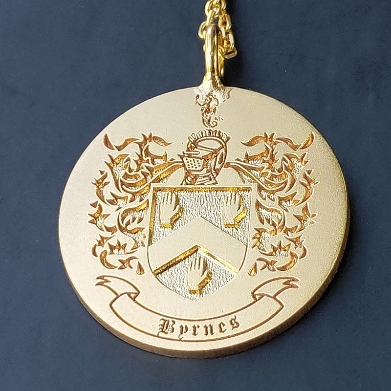 Gold Family Crest - Etsy