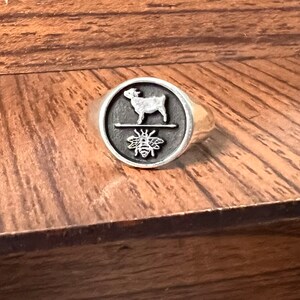 Custom Engraved Signet Ring,bee Signet Ring,signet Ring Men,signet Ring ...