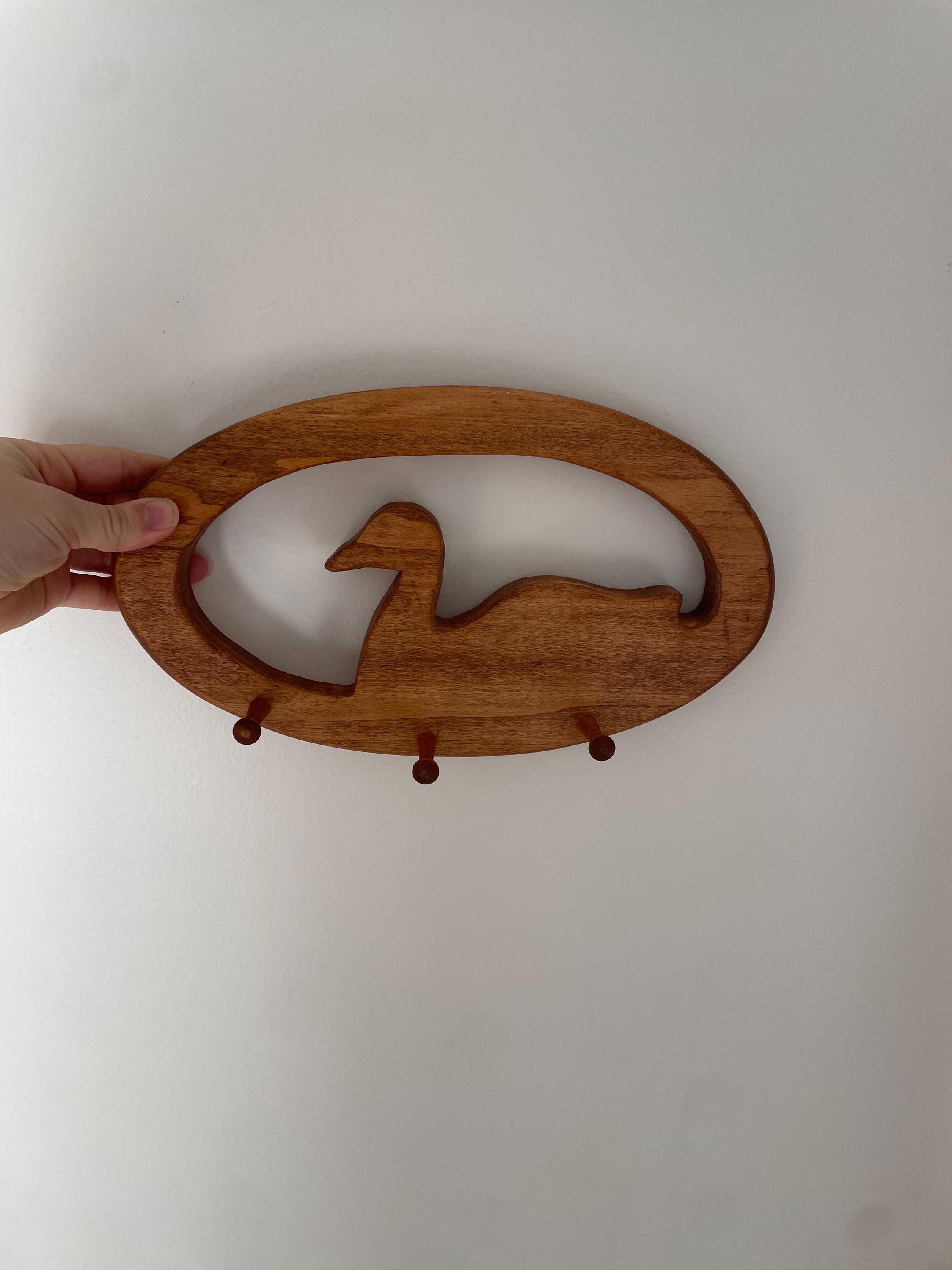 Vintage Wooden Duck Keyholder/keyhooks - Etsy
