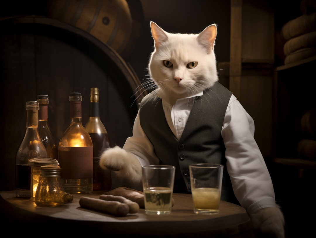 Albert the Bartender Cat 1 - Etsy