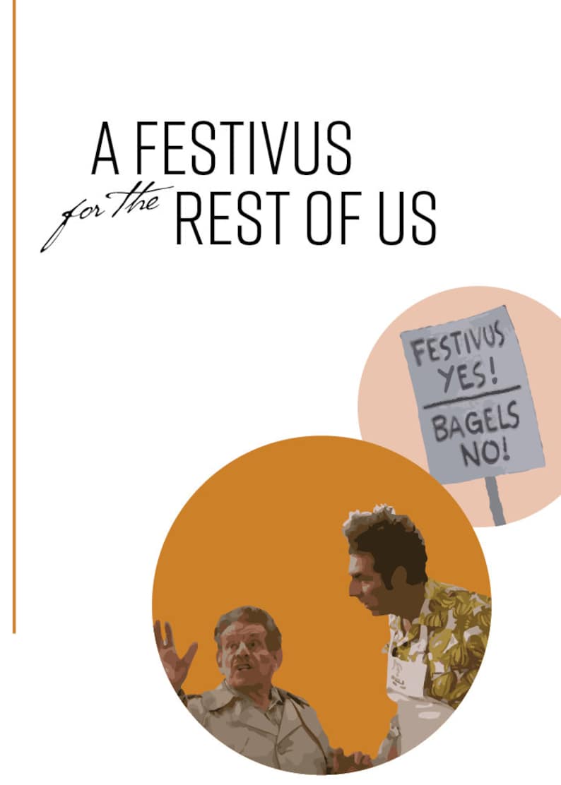 Printable Festivus Greeting Card, Printable Card Seinfeld, Digital ...