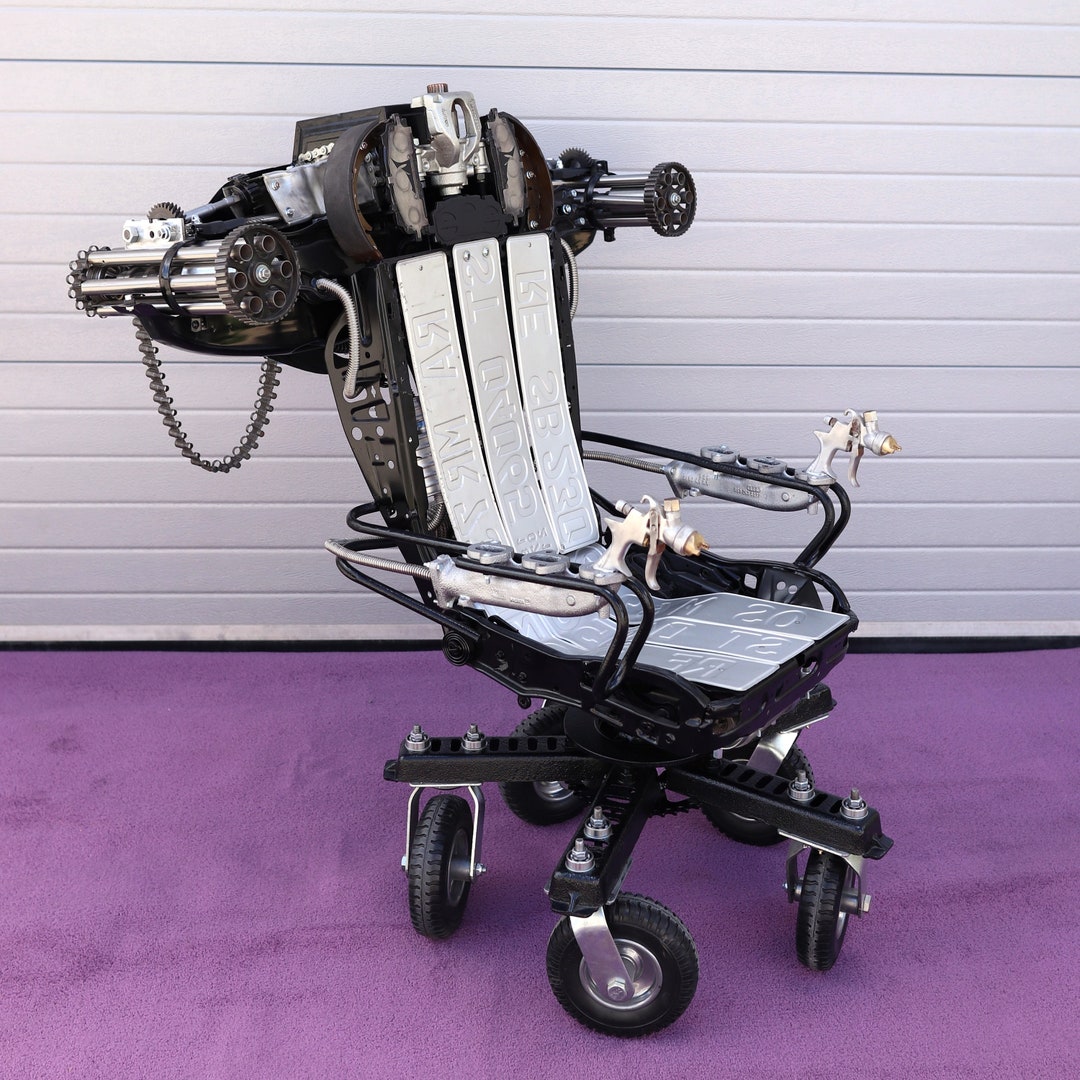 Scrap Metal Sculpture Furniture Chair Art: Eccentric Design Made Out of ...