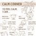 Childrens Calm Corner A4 Printable Poster PDF - Etsy