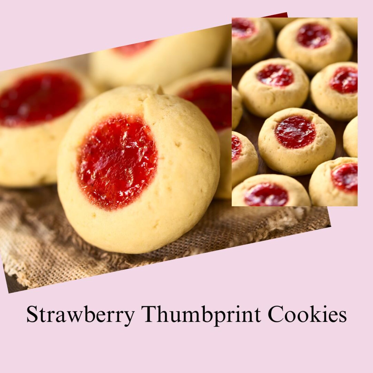 Strawberry Thumbprint Cookie Recipe, Easy Shortbread Cookie Made With ...