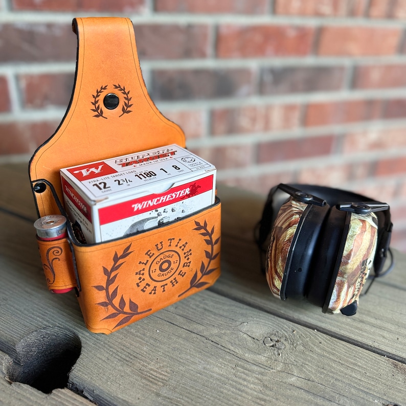 Leather Shotgun Shell Holder, 1-box Capacity, Trap & Skeet - Etsy Australia