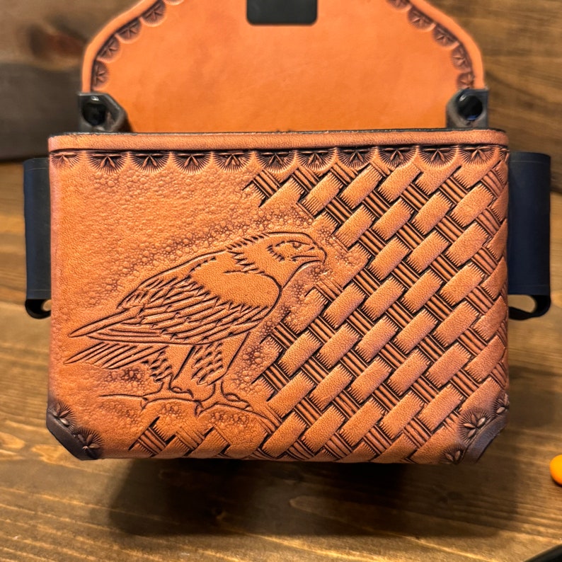 Bird Hunting/shell Tote/leather Shotgun Shell Holder/shotgun/trap Shoot ...