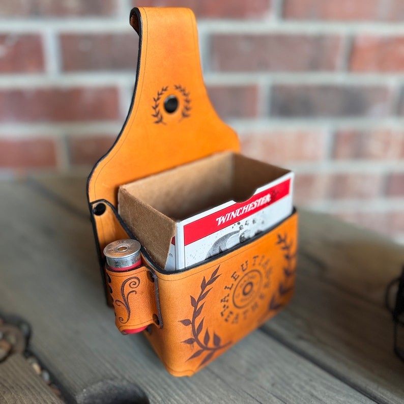 Leather Shotgun Shell Holder, 1-box Capacity, Trap & Skeet - Etsy Australia