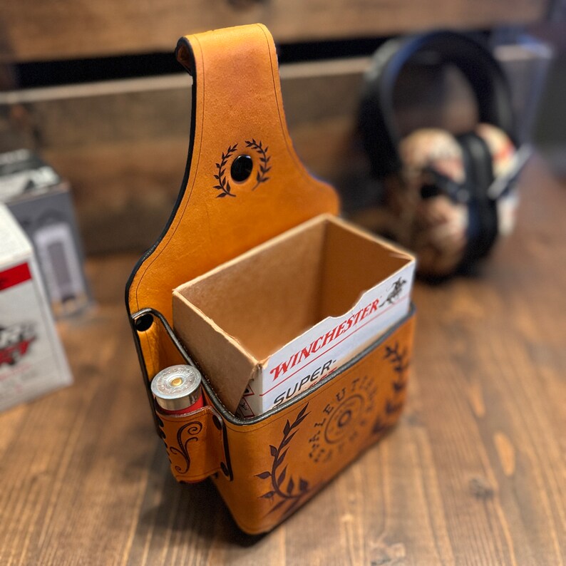 Leather Shotgun Shell Holder, 1-box Capacity, Trap & Skeet - Etsy Australia