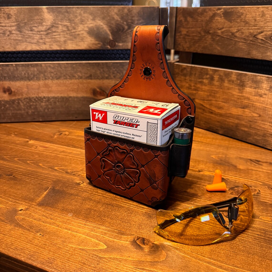 Bird Hunting/shell Tote/leather Shotgun Shell Holder/shotgun/trap Shoot ...