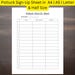 1 Potluck Sheet Digital Download,potluck Sheet Planner,potluck Sheet ...