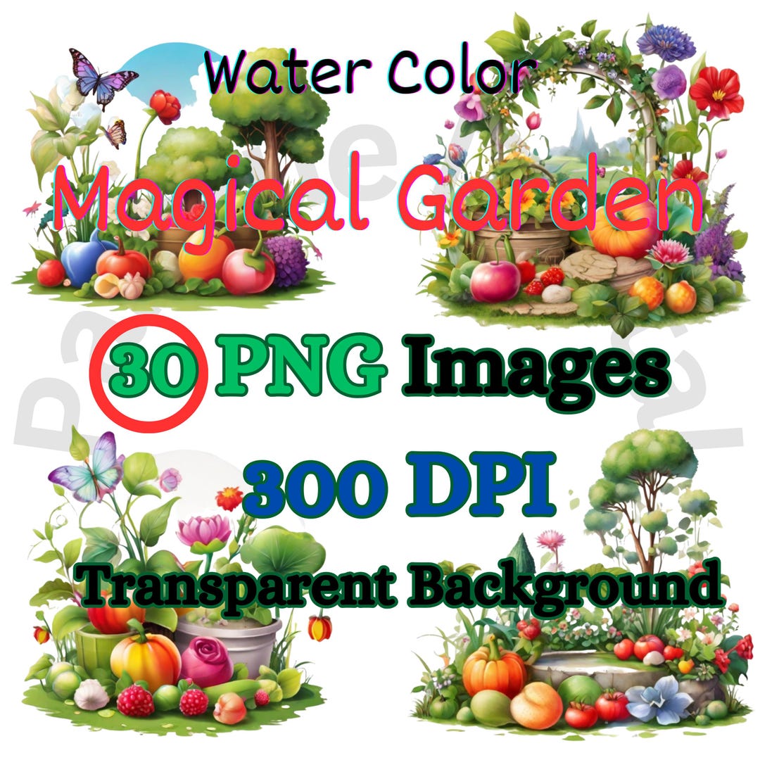 Magical Garden Clipart With Transparent Background Clip Art,high ...