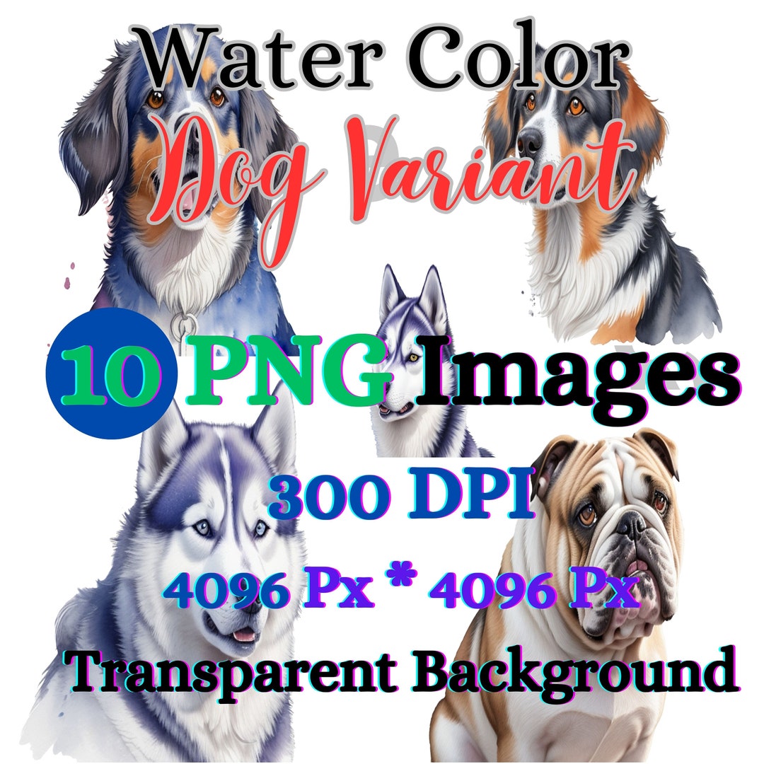 10 Dogs Variant Breeds Transparent Backgrounds Clip Art ,high Quality ...