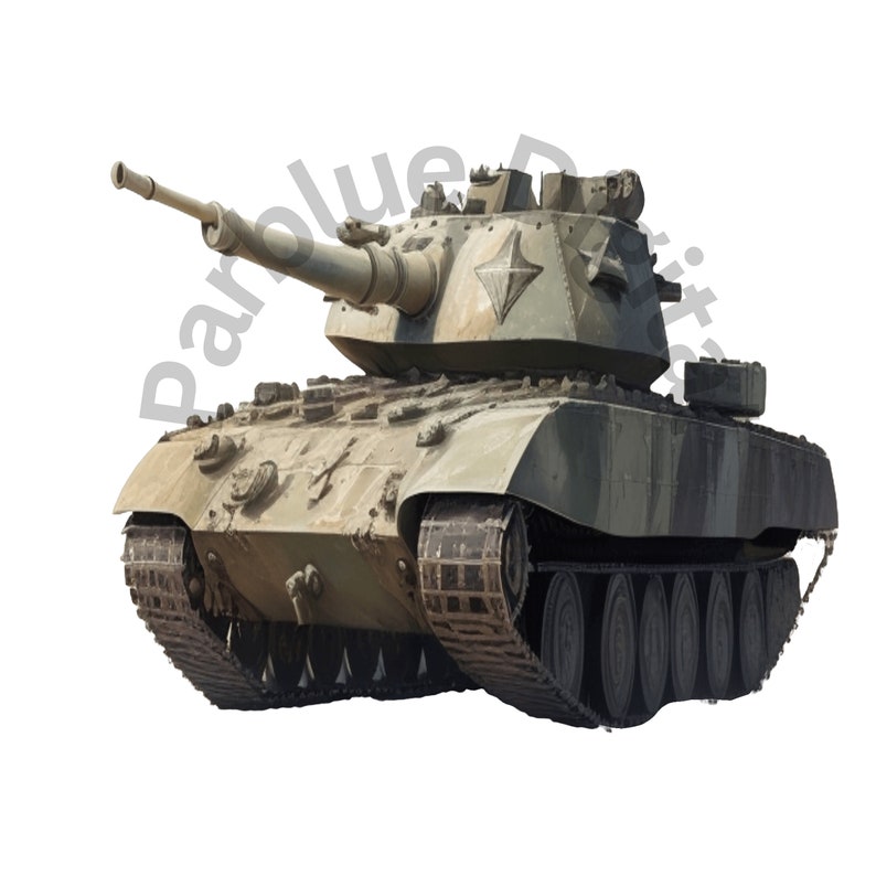 Military Tank Transparent Backgrounds Clip Art 10 High - Etsy