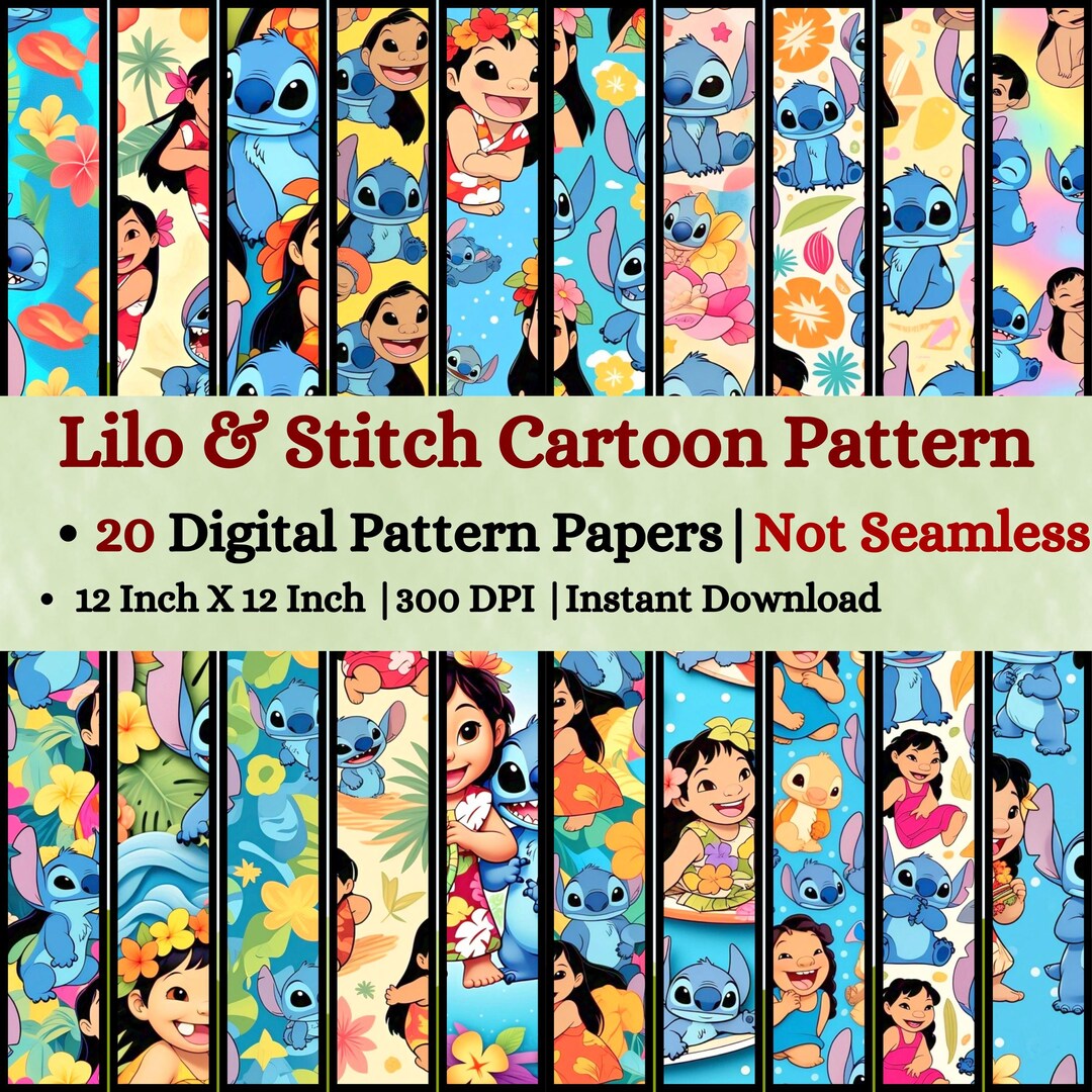 Lilo and Stitch Digital Pattern,digital Lilo and Stitch Download,stitch ...