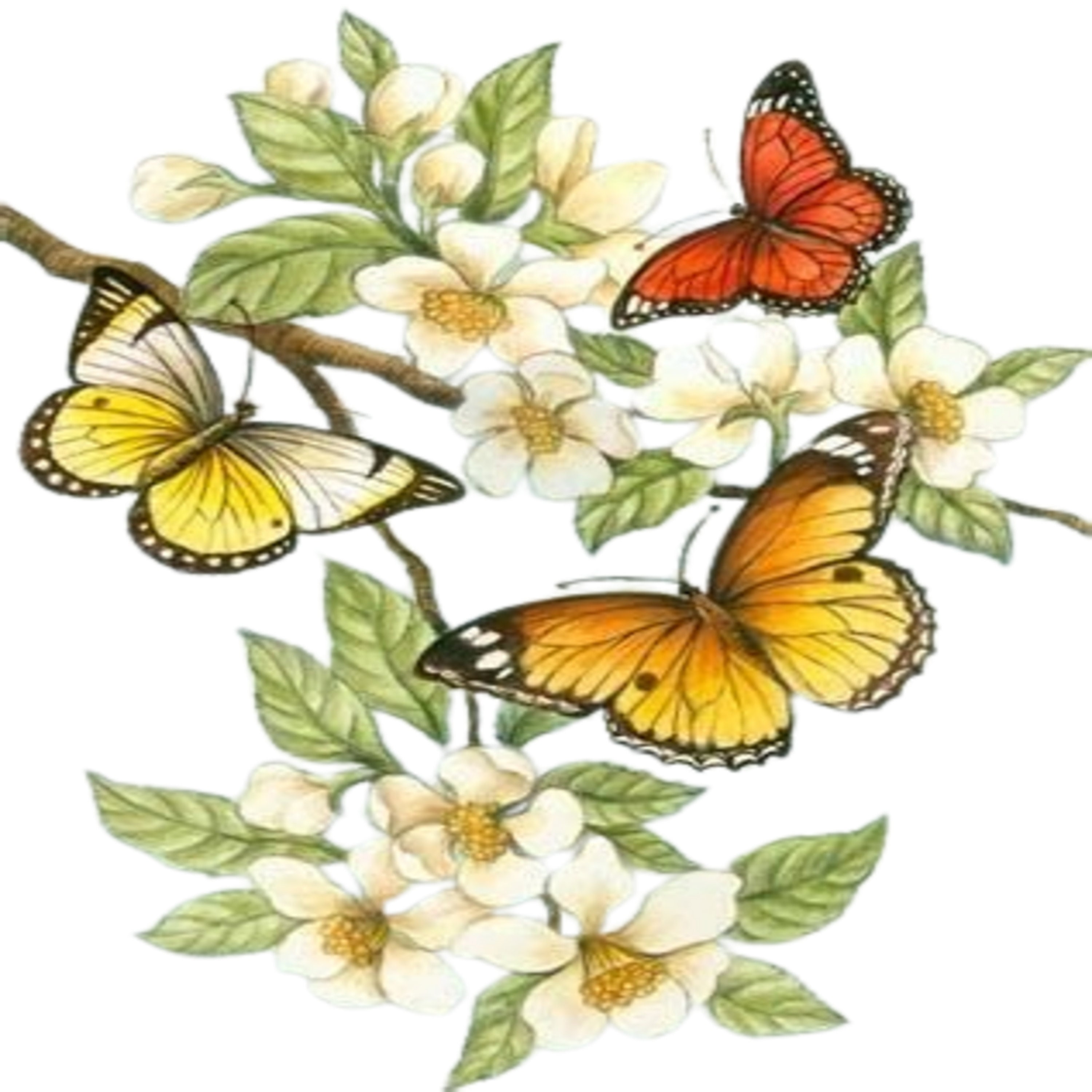 10 Colorful Butterflies With Transparent Backgrounds Clip Art,high ...