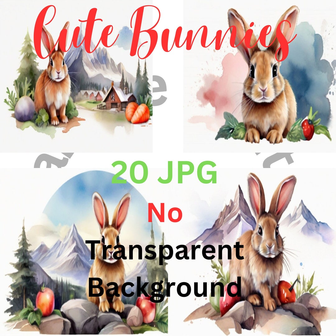 Bunnies High Quality Jpg,wall Art,decor With Wall Poster,bunny Bliss ...