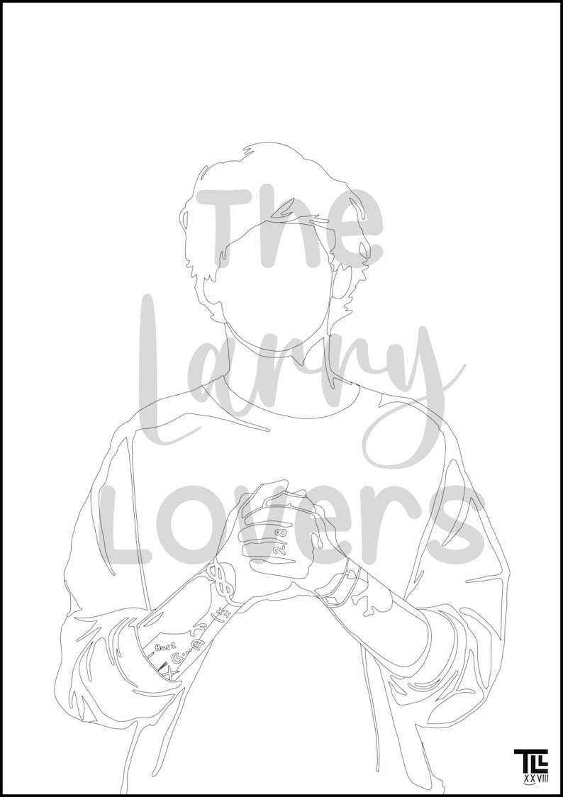 Louis Tomlinson 4 COLORING PAGES for Instant Download print at Home ...
