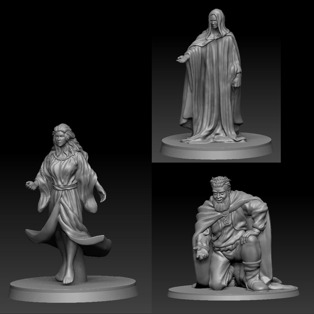 Spirits of Christmas Digital Dnd Minis Set STL Models for Dungeons and ...