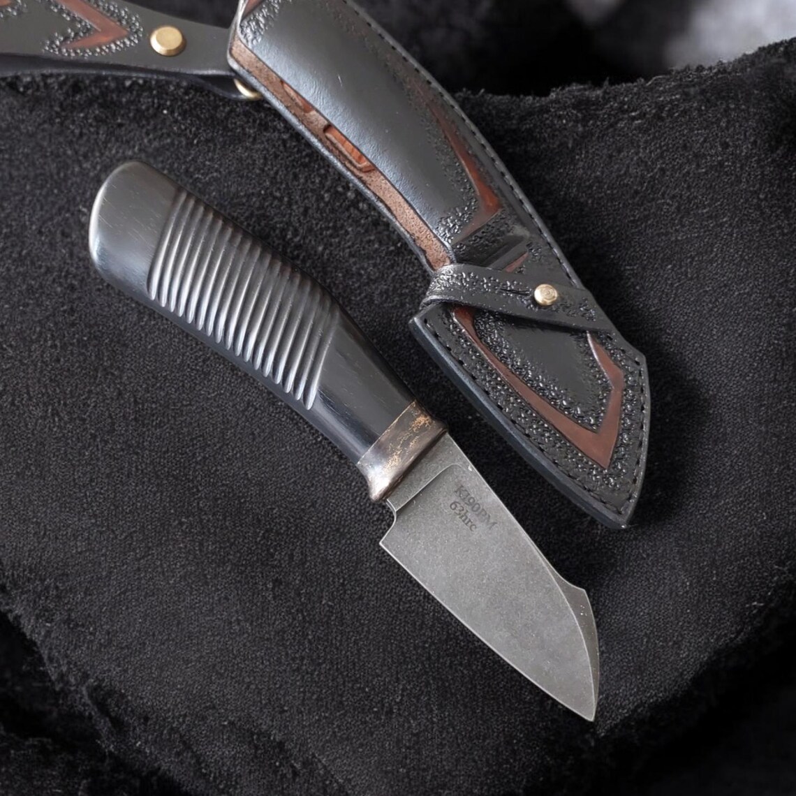 Handmade Knife K190 PM Bohler Uddeholm (65HRC), Skinner | Gift for Him ...