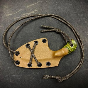 Neck Knife With Sheath (N690 Steel) #2, Knife on the Neck, Small Pocket ...