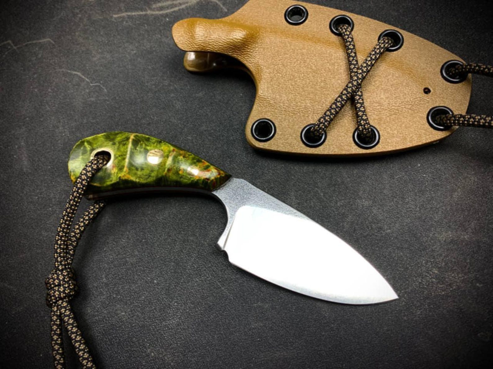 Neck Knife With Sheath (N690 Steel) #2, Knife on the Neck, Small Pocket ...