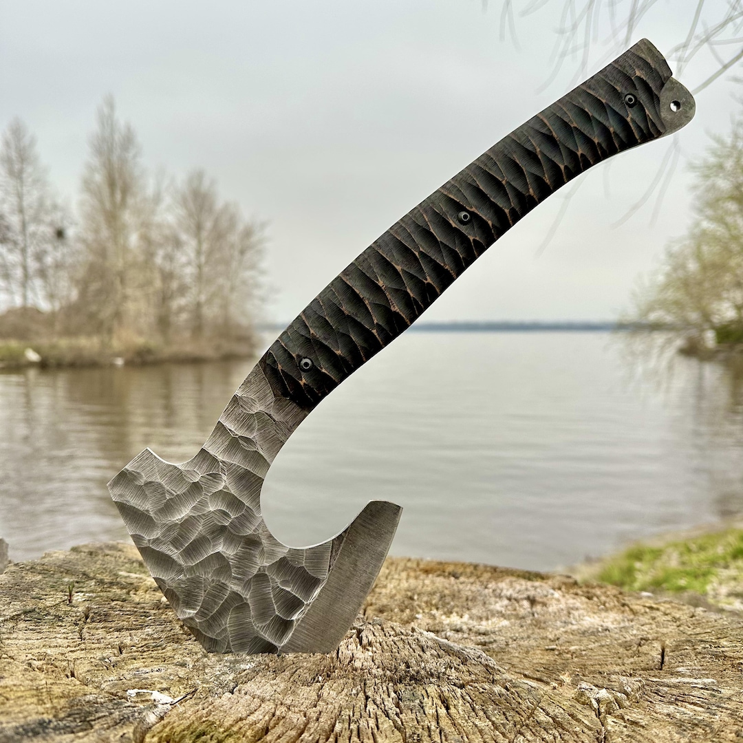 Viking Axe Handmade Axe Hand Forged Throwing Axe, Gift Axe, Gift for a ...