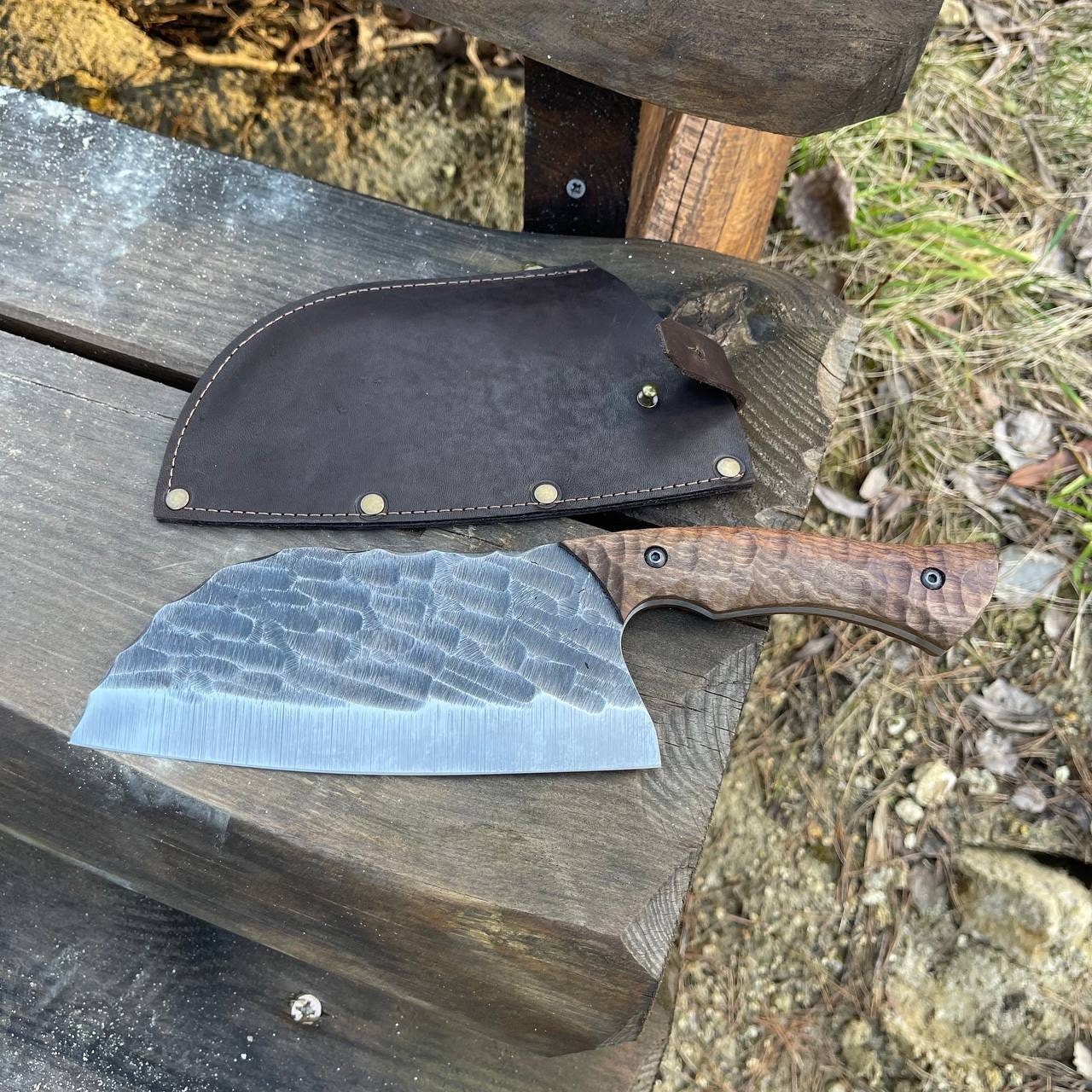 Serbian Knife of 5 Millimeters, Meat Cleaver, Bone Cleaver, Serbian ...