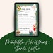 Printable Santa Letter, Printable Letter to North Pole - Etsy