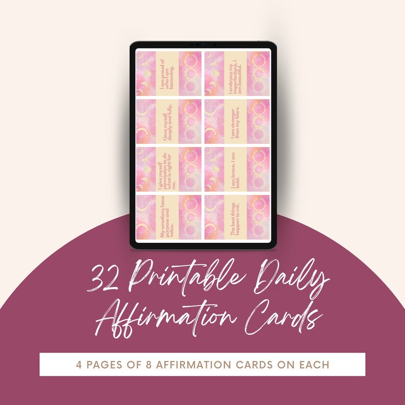 32 Printable Affirmation Cards - Etsy