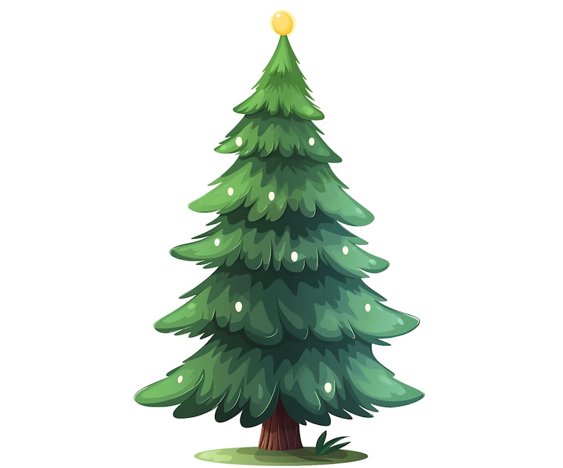 Christmas Clipart Christmas Tree Clipart Christmas Tree PNG - Etsy UK