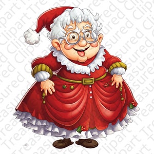 Mrs. Claus 10 Christmas Clipart Instant Download Seasonal - Etsy