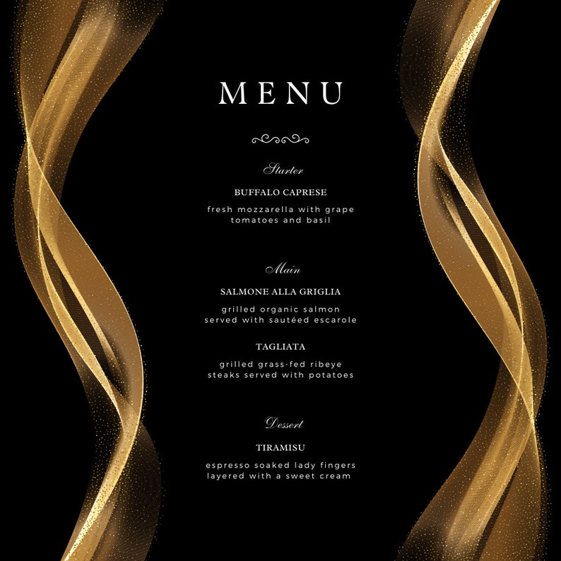 Fully Editable Menu Template - MS Word | Indesign | Print-ready - Etsy