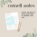 Cornell Notes Paper| Guided Notes| Notes Template| College Notes ...