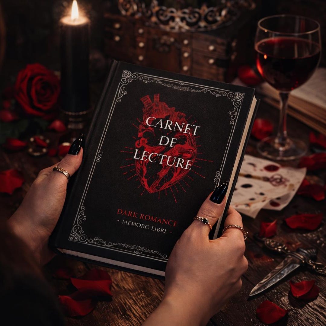 Dark Romance Reading Journal – Reading Log | 12-month Tracking | Reader ...