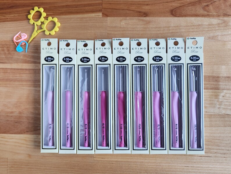 TULIP Etimo Rose Crochet Hook Soft Grip - Etsy
