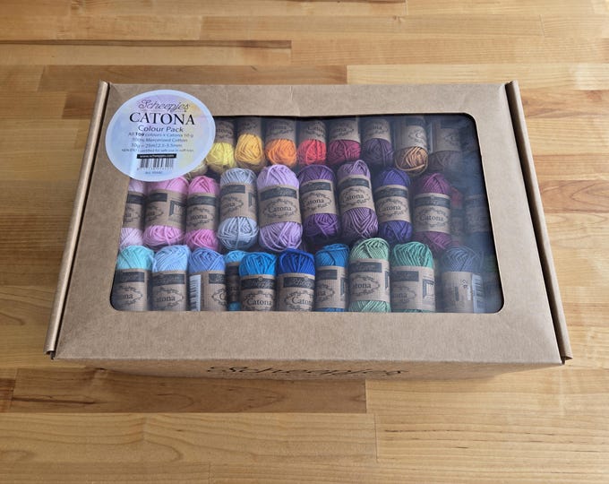 Color Pack - Scheepjes CATONA - #2 Fingering Mercerised Cotton Yarn ...