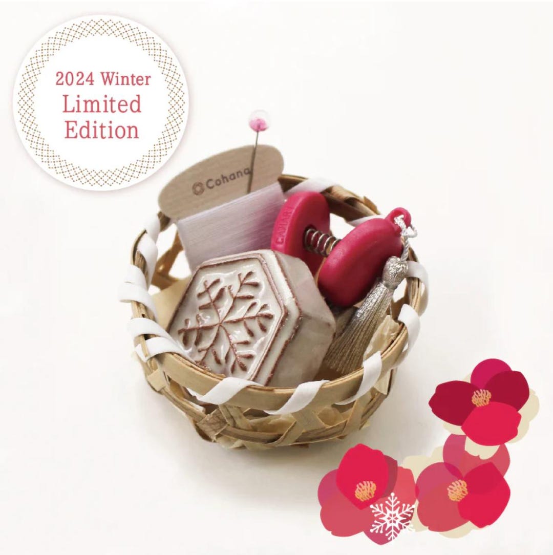 Cohana 2024 WINTER Limited Edition KANSTUBAKI Sewing Basket Set - Seki ...