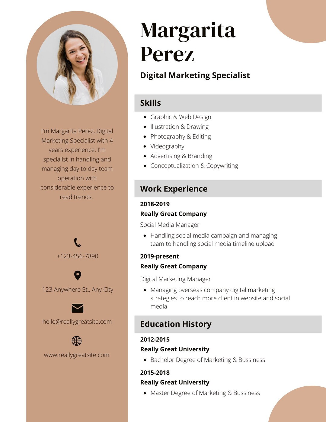 Dynamic and Editable Resume CV Template Craft Your Career Narrative - Etsy