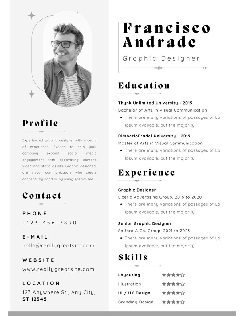 Dynamic and Editable Resume CV Template - Craft Your Career Narrative ...